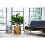 Купить Напольное кашпо для цветов Idealist Lite Лист, золотистое, Д37 ...